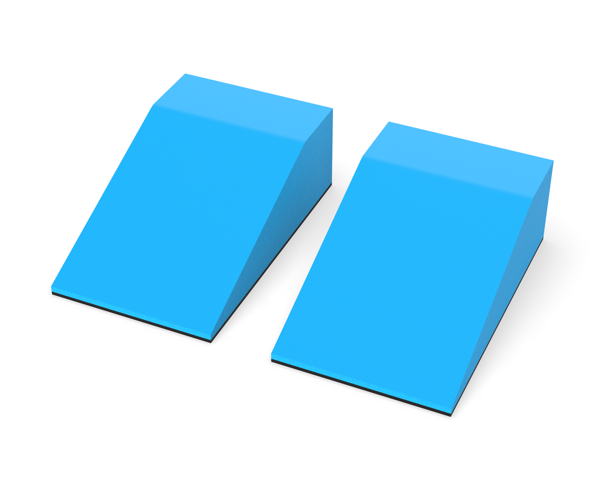 Non-Slip Yoga Foam Wedge Blocks (Pair) – Lumia Wellness